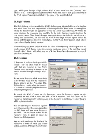 Manual of simul8 | PDF