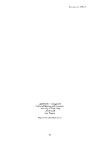 Manual of simul8 | PDF