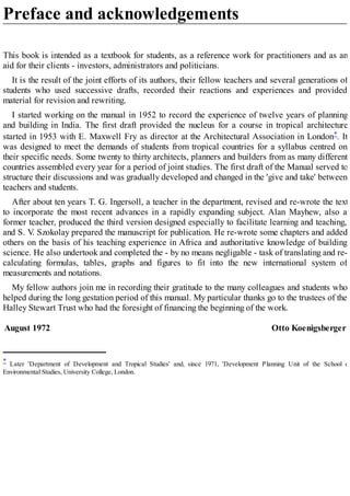 Manual of tropical housing-koenigsberger | PDF