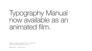 Manual of Typography Rules | Muhammad Osama | PDF