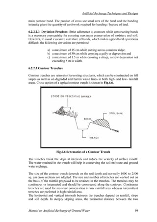Manual on artificial recharge of ground water | PDF