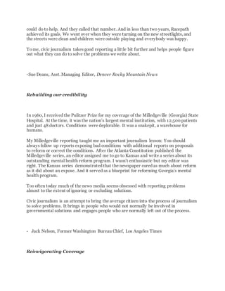 Manual on Civic Journalism | DOCX