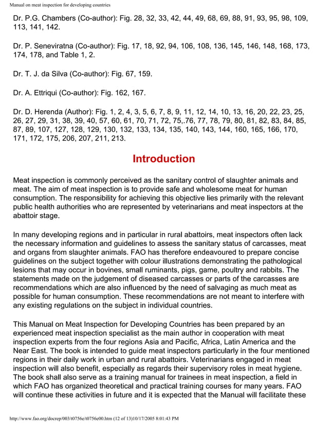 Manual on meat inspection for developing countries | PDF | Infectious ...