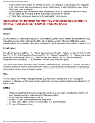 Manual on meat inspection for developing countries | PDF