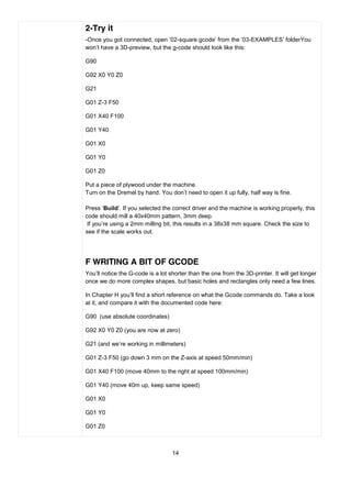 Manual open source cnc 3 d makerbot | PDF