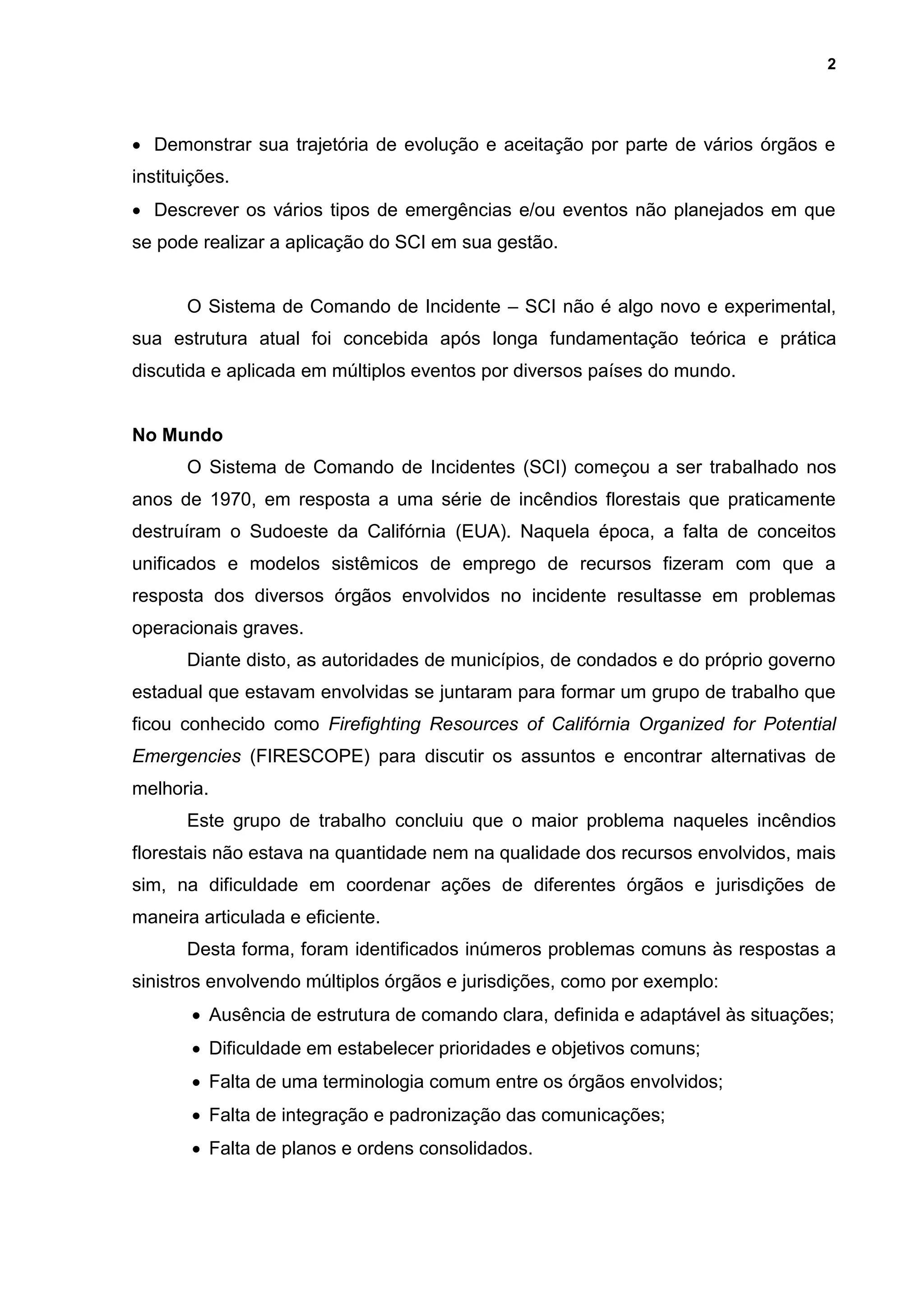 Manual Operacional de Bombeiros – Sistema de Comando de Incidentes | PDF