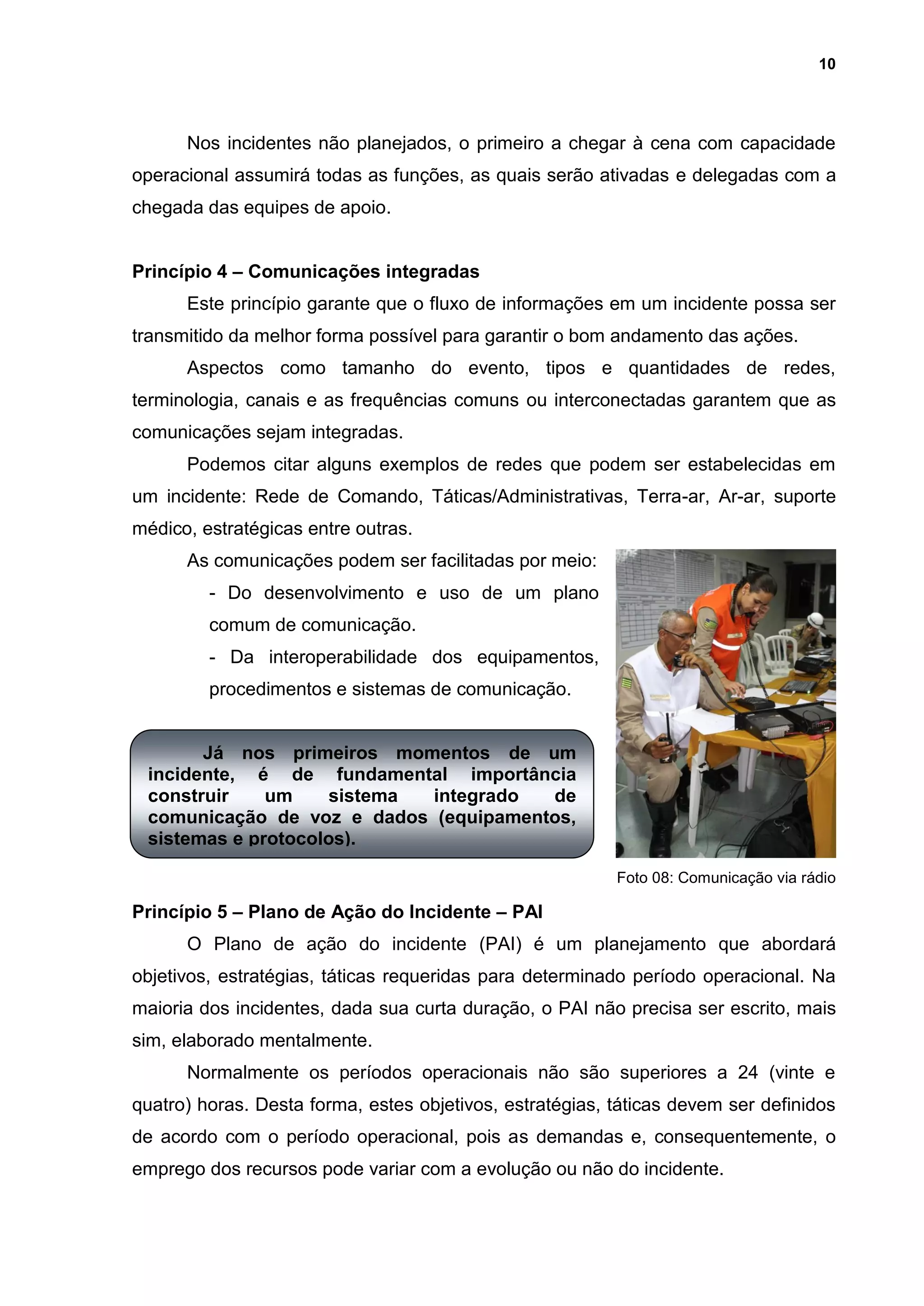 Manual Operacional de Bombeiros – Sistema de Comando de Incidentes | PDF