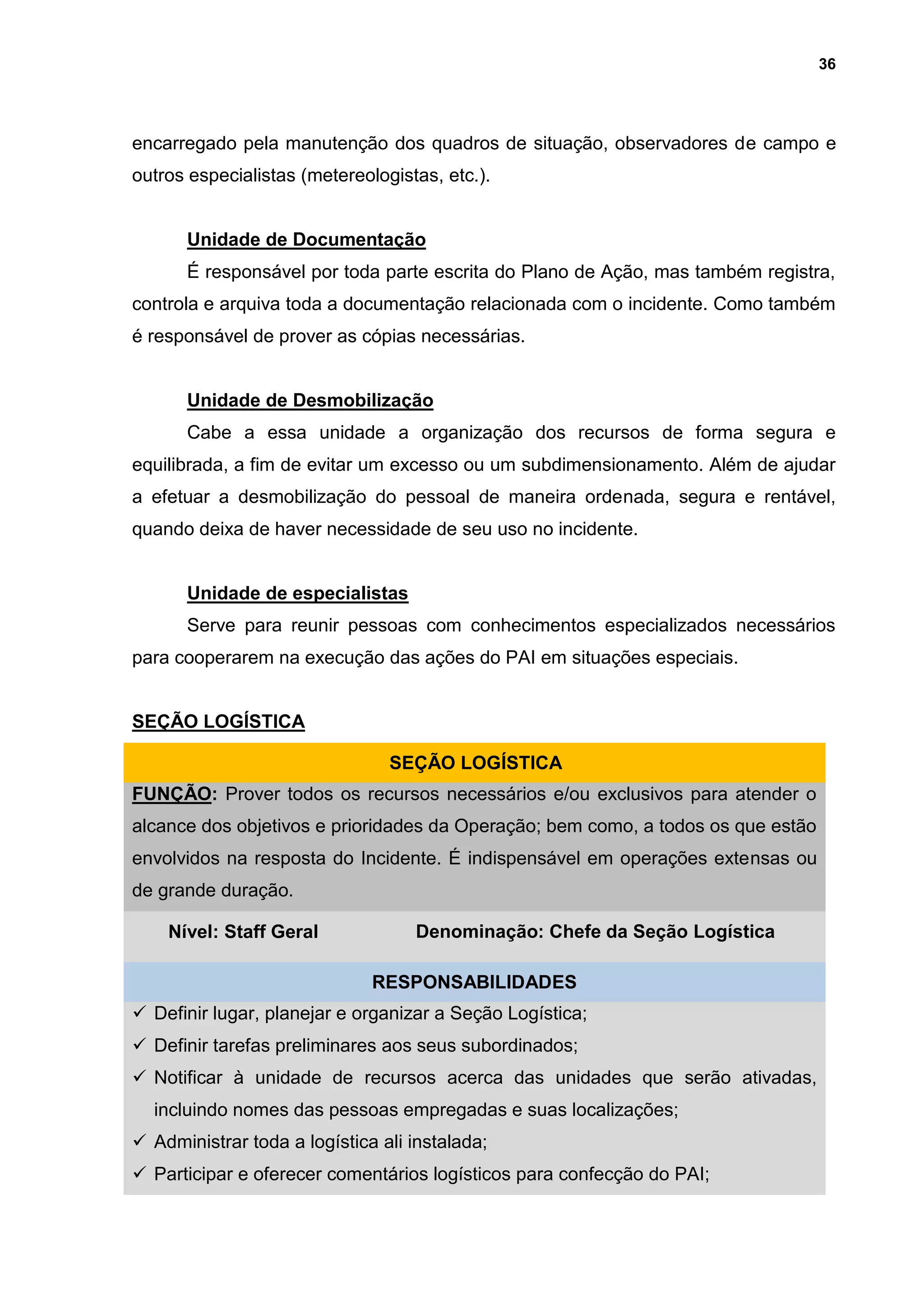 Manual Operacional de Bombeiros – Sistema de Comando de Incidentes | PDF