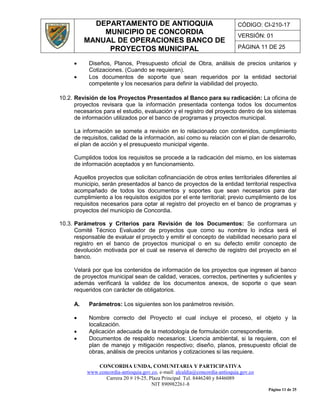 Manual operaciones babco_programas_y_proyectos_concordia | PDF