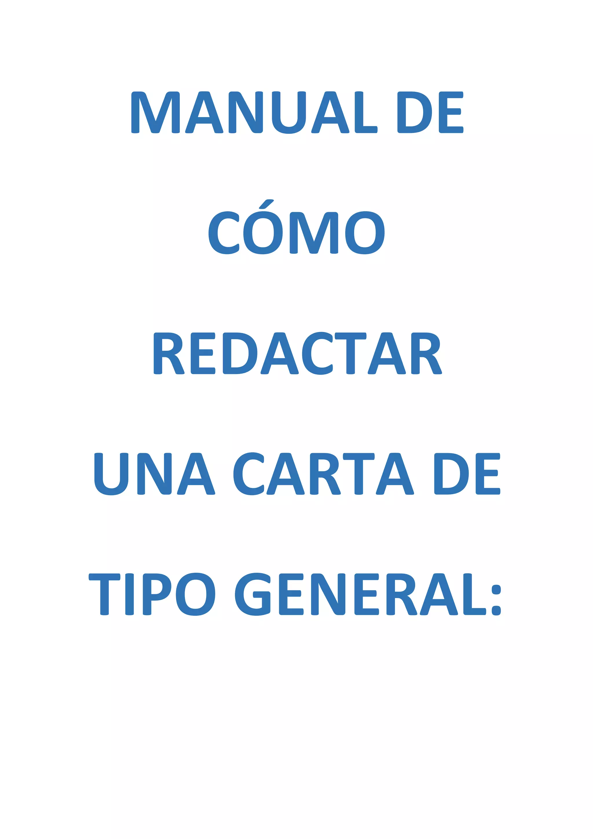 Como crear una carta | PDF