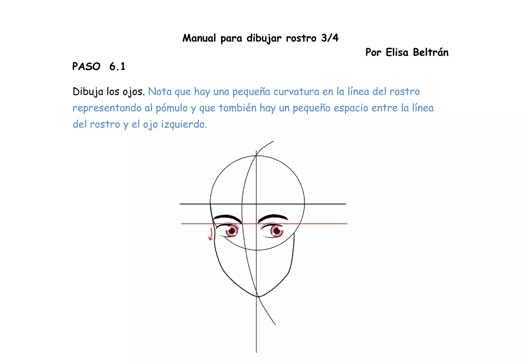 Manual para dibujar rostro tres cuartos | PDF