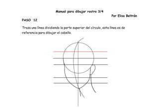 Manual para dibujar rostro tres cuartos | PDF