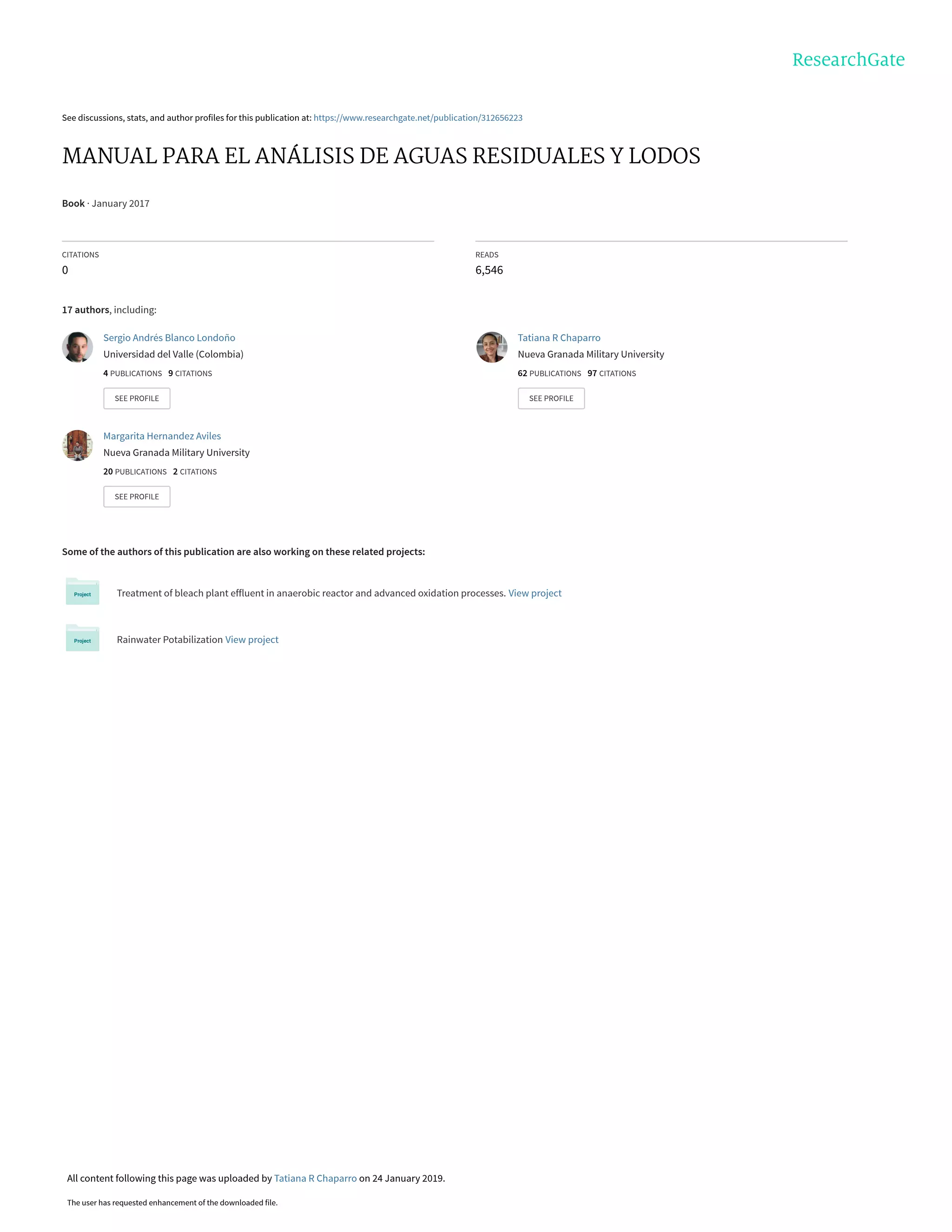 Manual Para El Analisis De Aguas Residuales Y Lodos Pdf