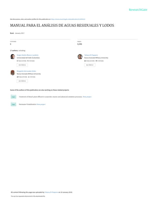 Manual para el analisis de aguas residuales y lodos | PDF