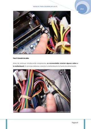 Manual para ensamblar un pc | DOCX