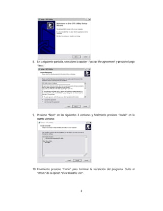 Manual para la_instalacin_y_uso_del_programa_gps_utility | PDF