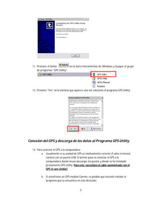 Manual para la_instalacin_y_uso_del_programa_gps_utility | PDF