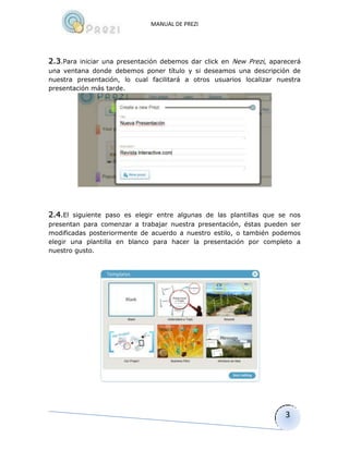 Manual para usar prezi | DOCX