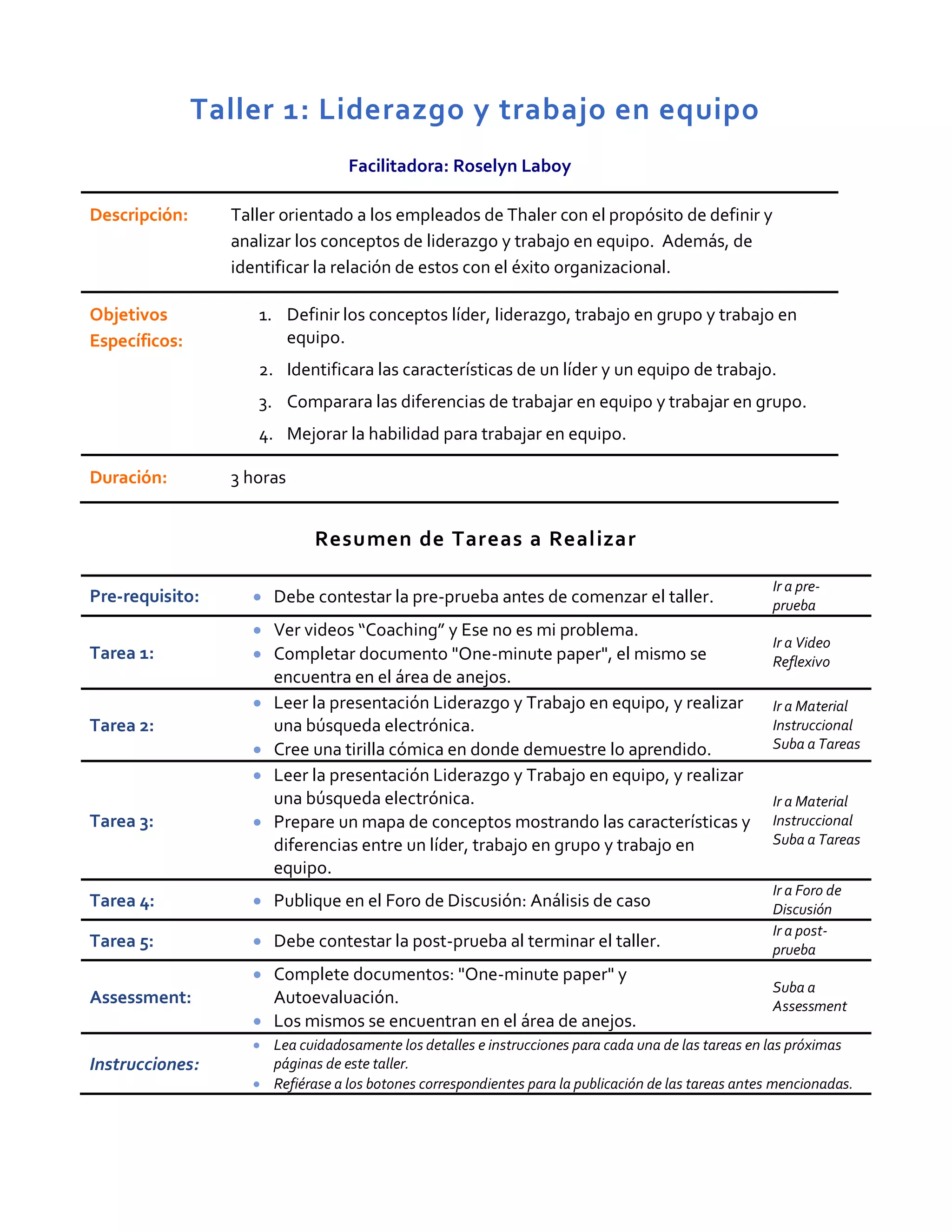 Manual participante_THALER | PDF