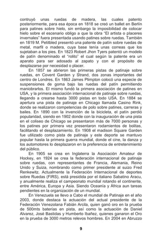 Manual Patinaje de Velocidad técnica, táctica | PDF