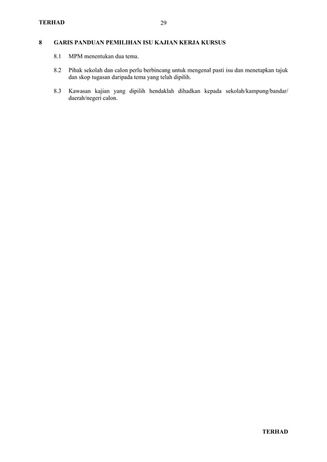 Manual pelaksanaan kerja kursus PENGAJIAN AM (900/4) TAHUN 2016 | PDF