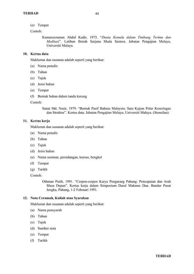 Manual pelaksanaan kerja kursus PENGAJIAN AM (900/4) TAHUN 2016 | PDF