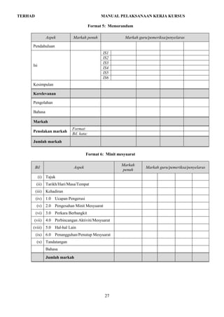 9404 Manual pelaksanaan KK BM P2 2018 | PDF