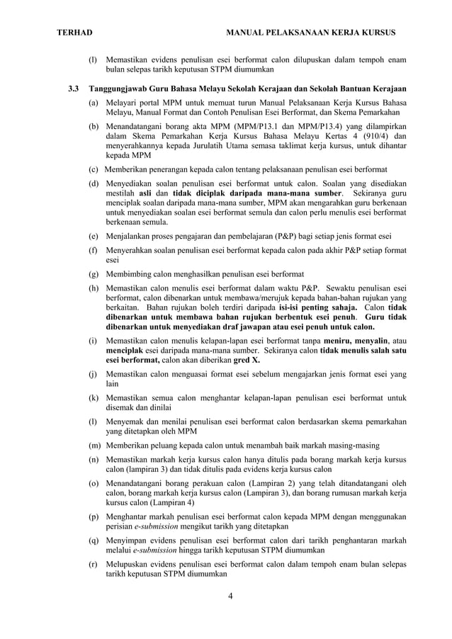 9404 Manual pelaksanaan KK BM P2 2018 | PDF