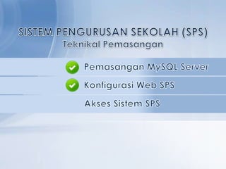 Manual Pemasangan Sistem Pengurusan Sekolah (SPS) | PPT