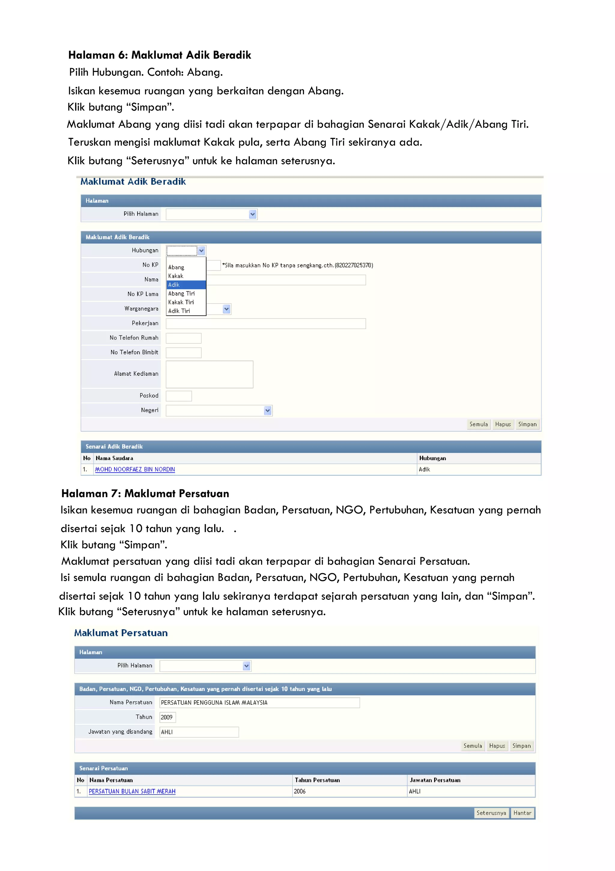 Manual Permohonan Tapisan Keselamatan Halus-Kasar | PDF