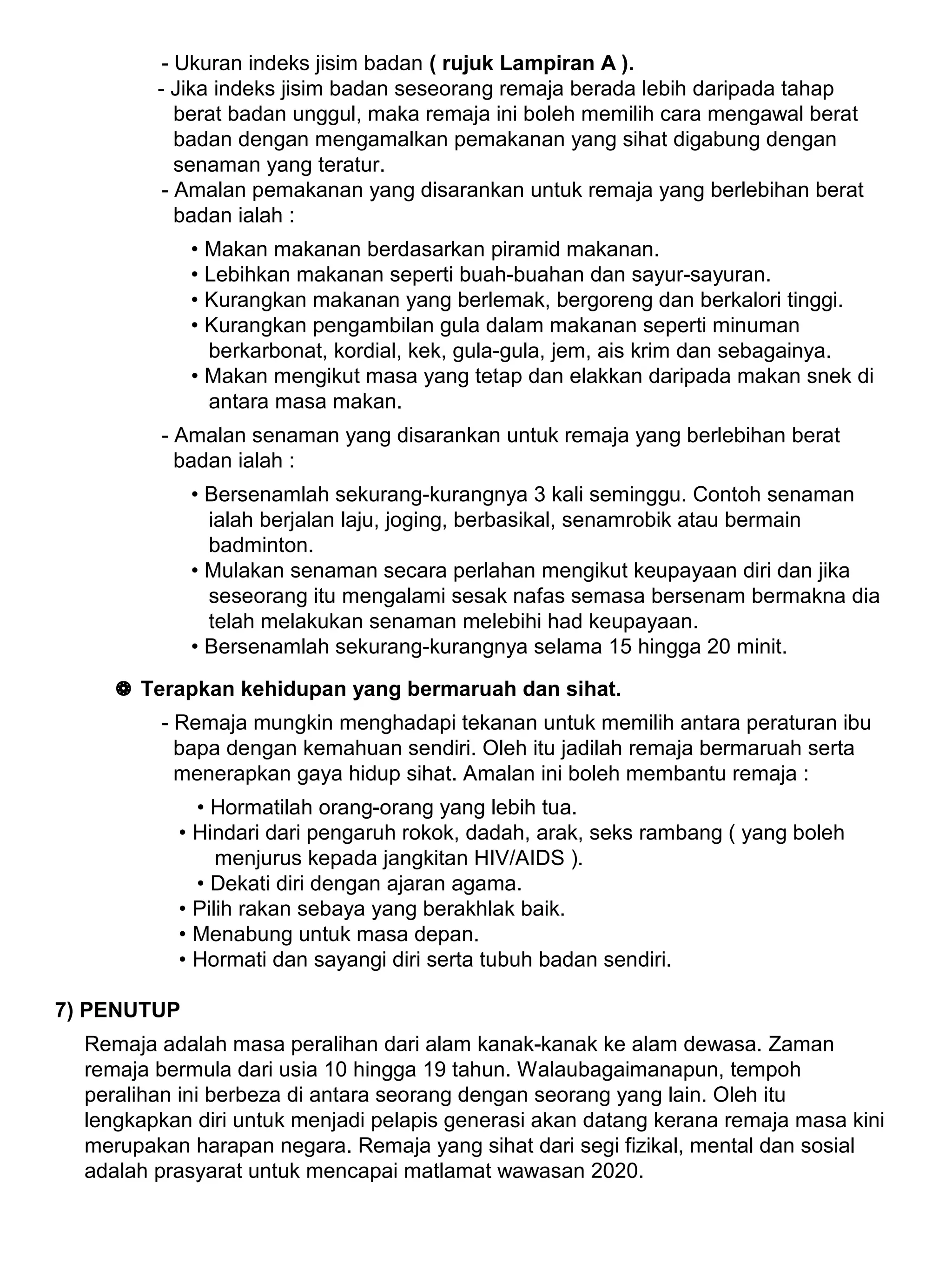 Manual Penjagaan Kesihatan & Perkembangan Remaja | PPT