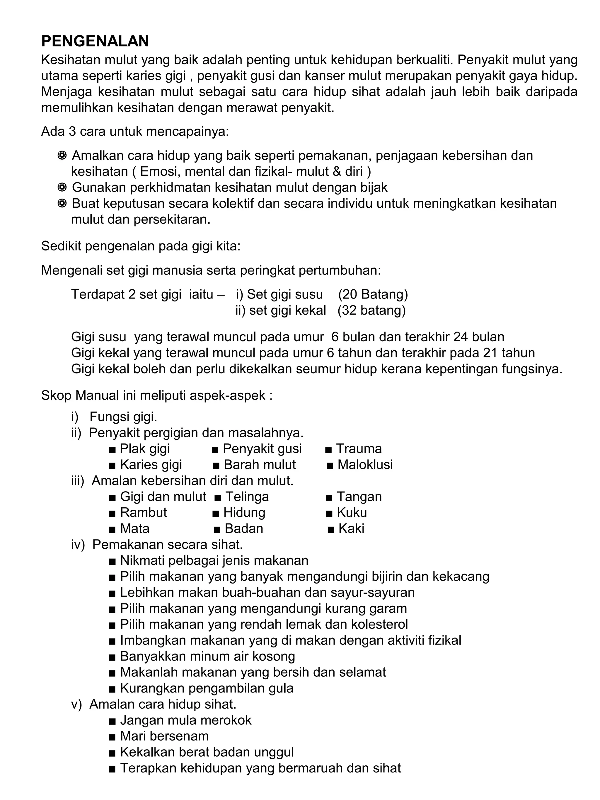 Manual Penjagaan Kesihatan & Perkembangan Remaja | PPT