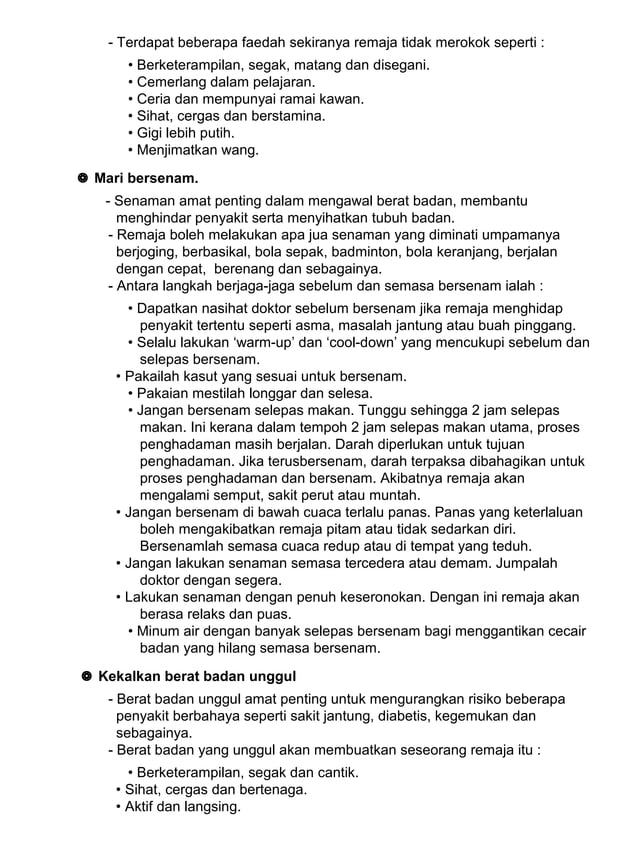 Manual Penjagaan Kesihatan & Perkembangan Remaja | PPT