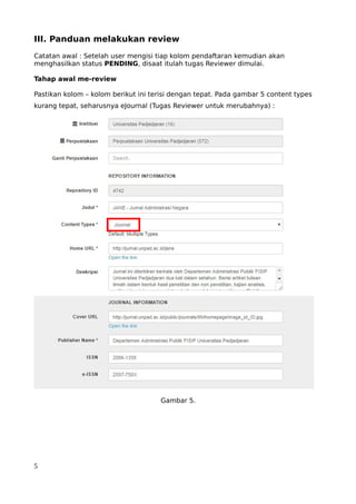 Manual Pengelolaan Indonesia Onesearch | PDF