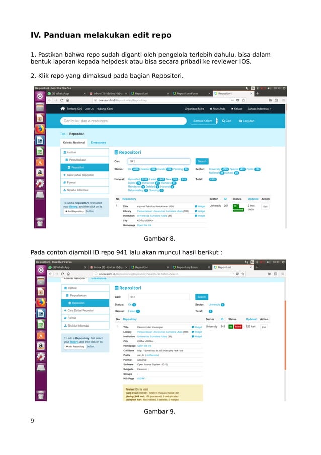 Manual Pengelolaan Indonesia Onesearch | PDF