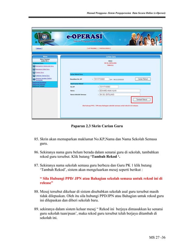 Manual pengguna modul pk1 | PDF