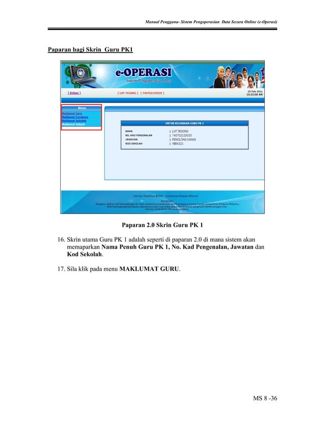 Manual pengguna modul pk1 | PDF