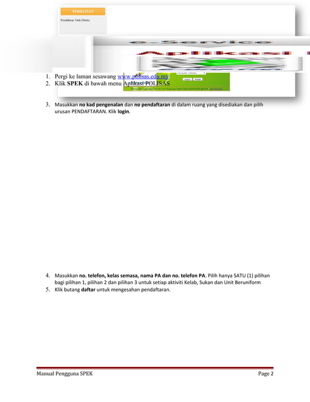 Manual penggunaan spek | PDF