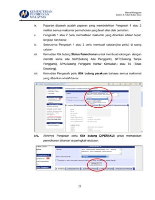 Manual Pengguna E-TukarBG (Bukan Guru) | PDF