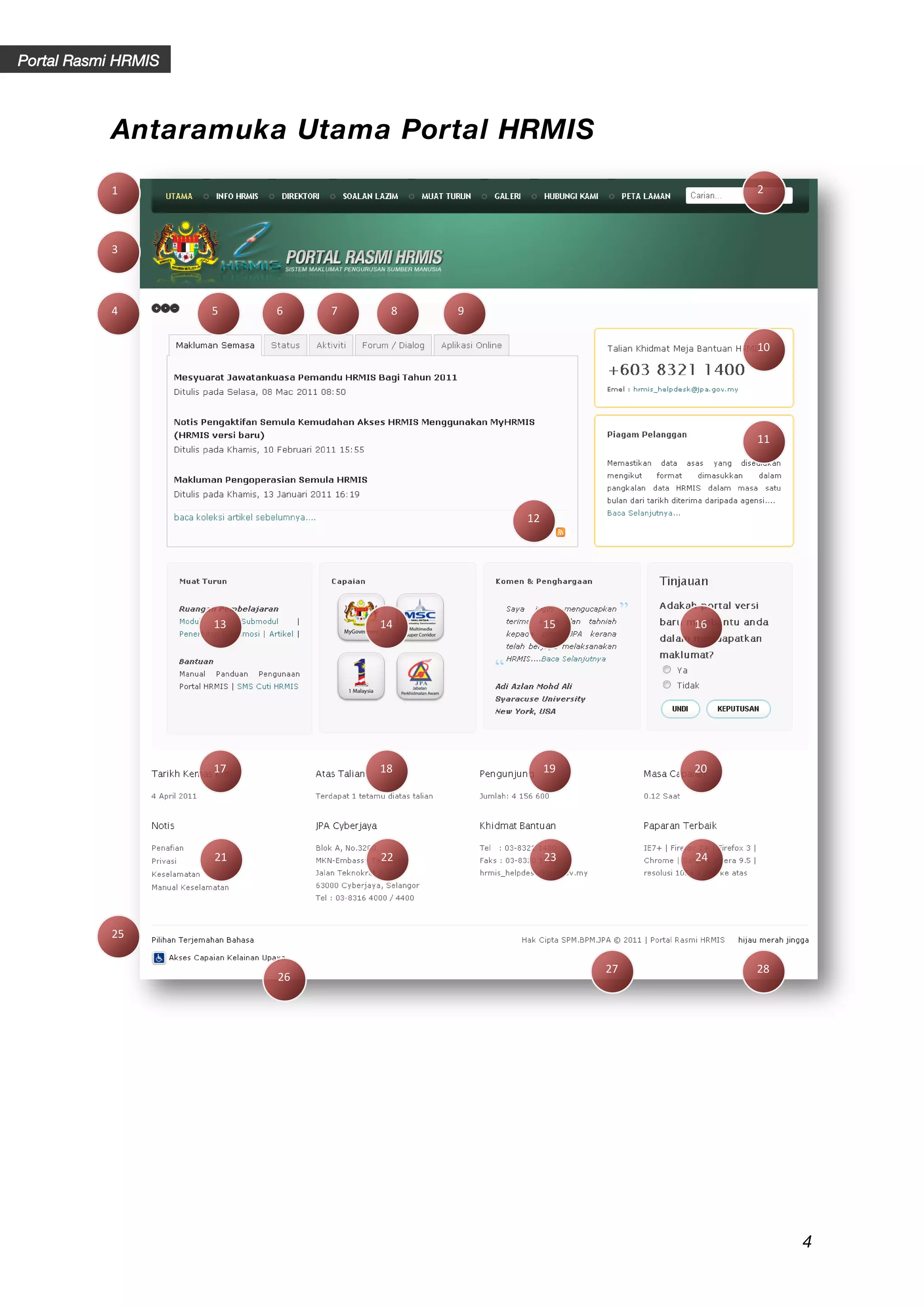 Manual pengguna portal_hrmis | PDF