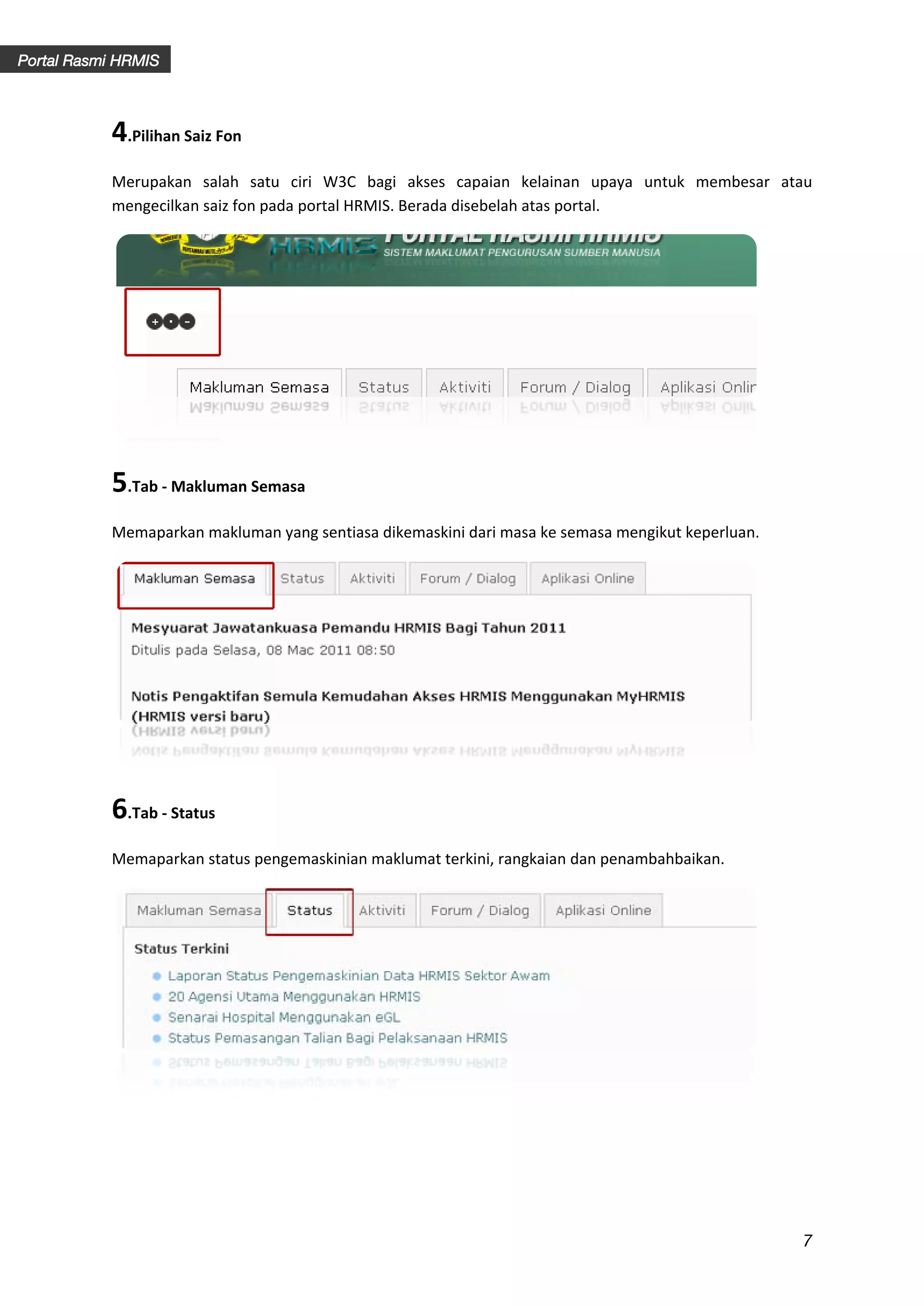 Manual pengguna portal_hrmis | PDF