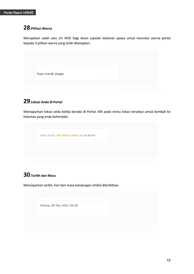 Manual pengguna portal_hrmis | PDF