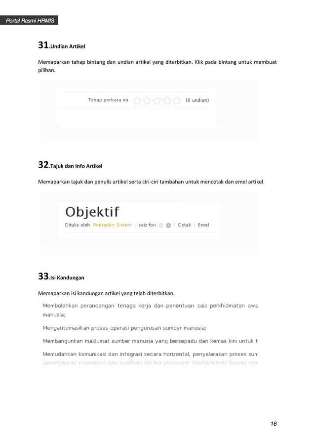 Manual pengguna portal_hrmis | PDF