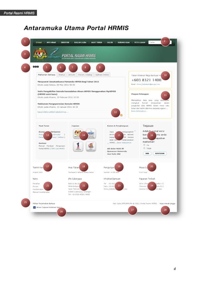 Manual pengguna portal_hrmis | PDF