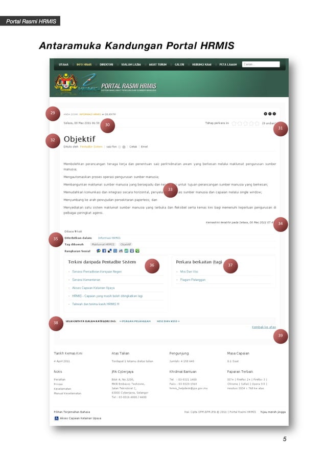Manual pengguna portal_hrmis | PDF