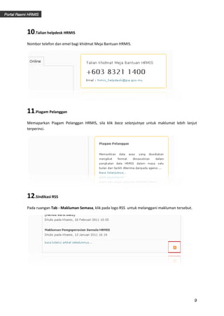 Manual pengguna portal_hrmis | PDF