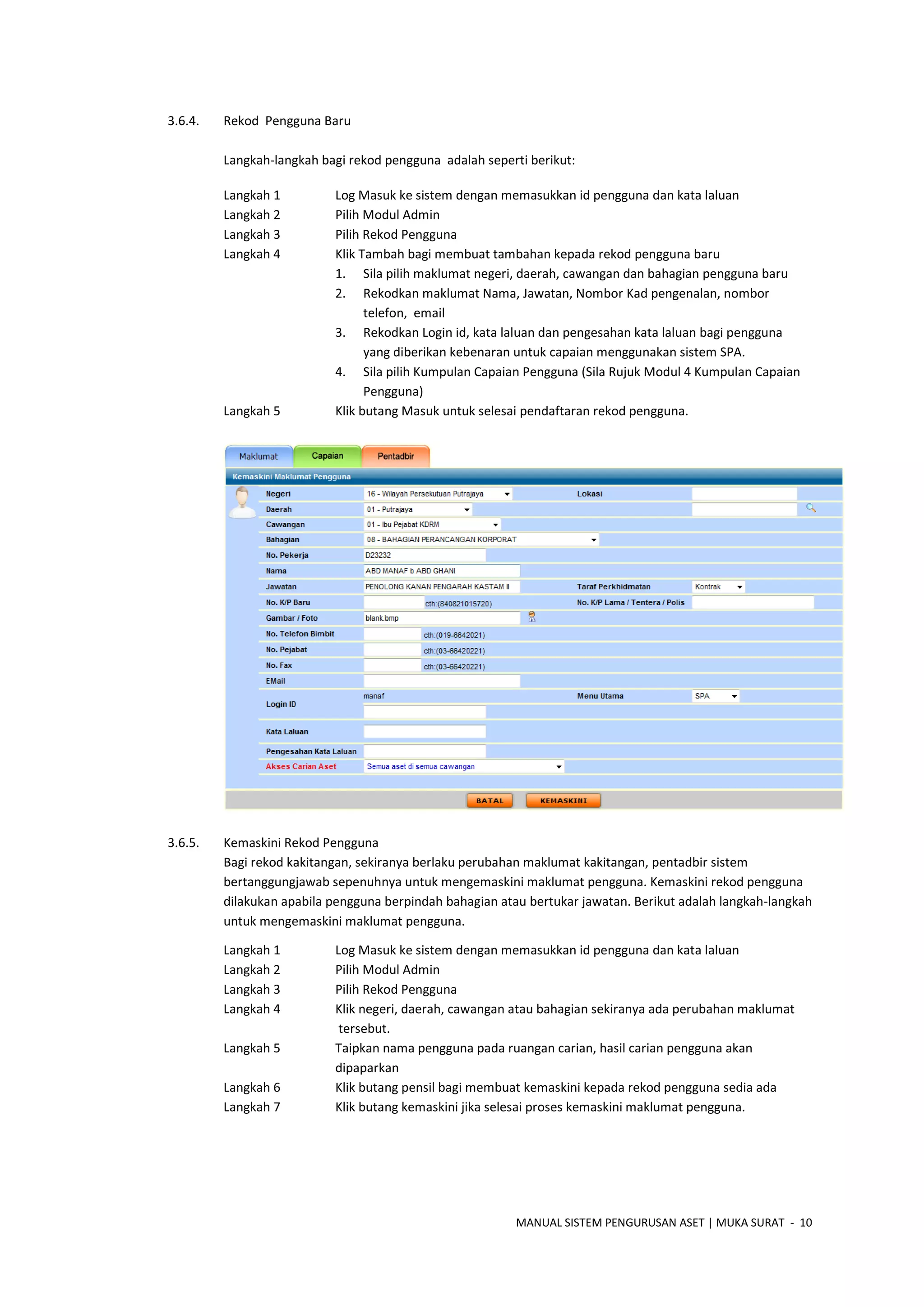 Manual pengurusan aset | PDF