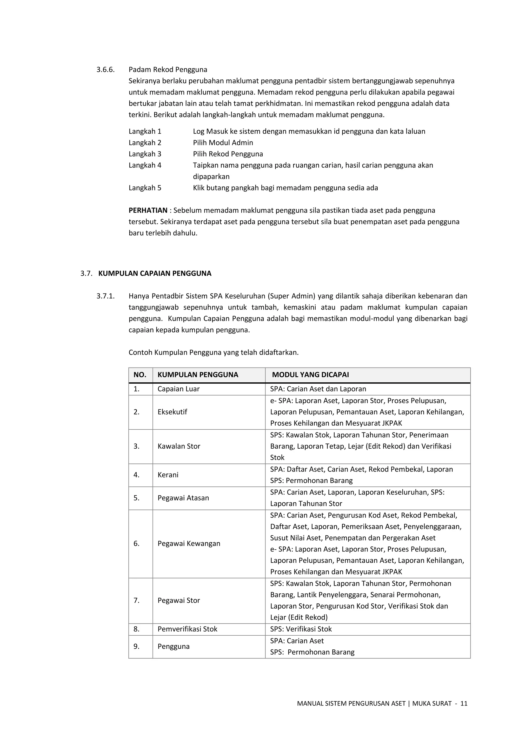 Manual pengurusan aset | PDF