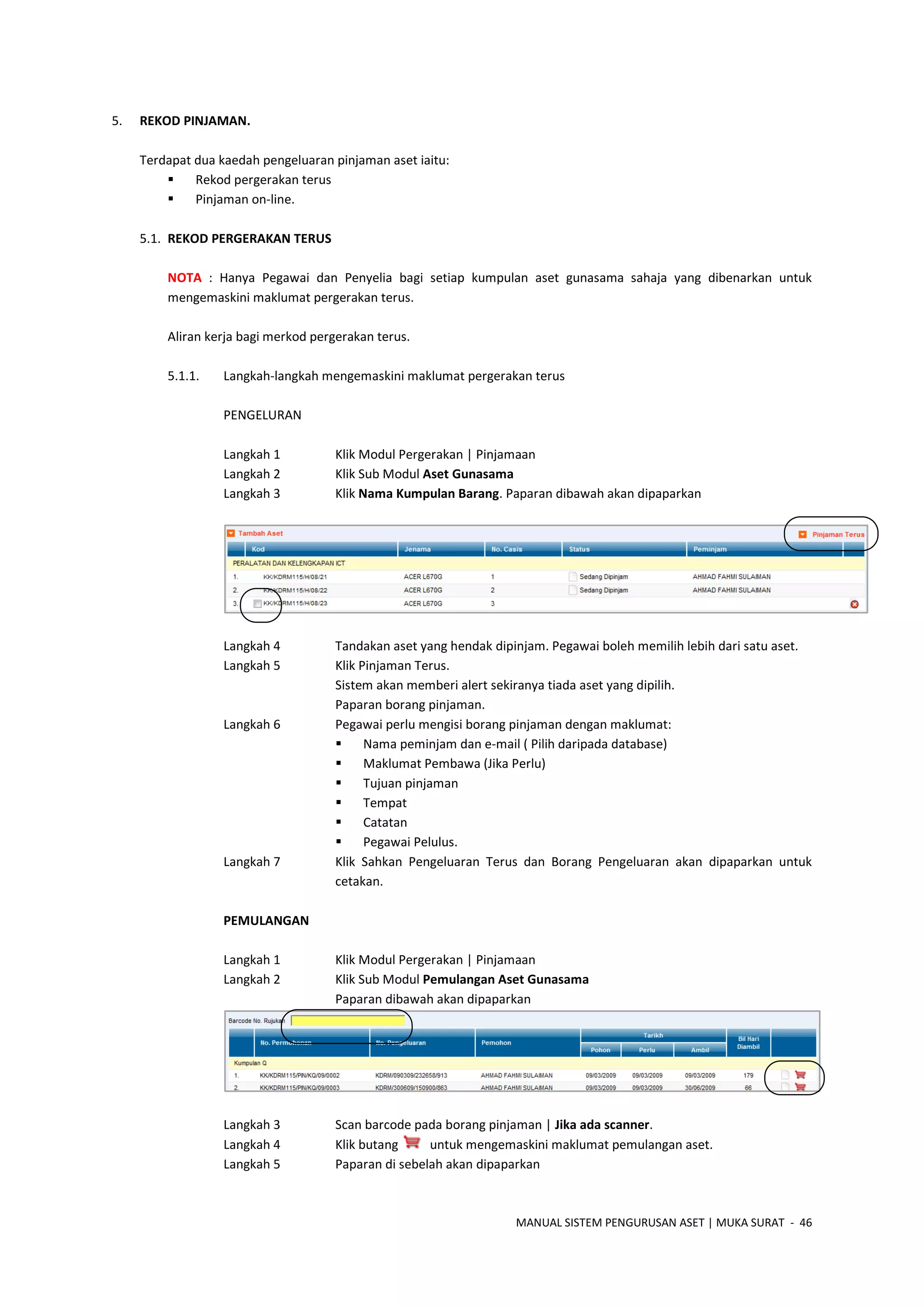 Manual pengurusan aset | PDF
