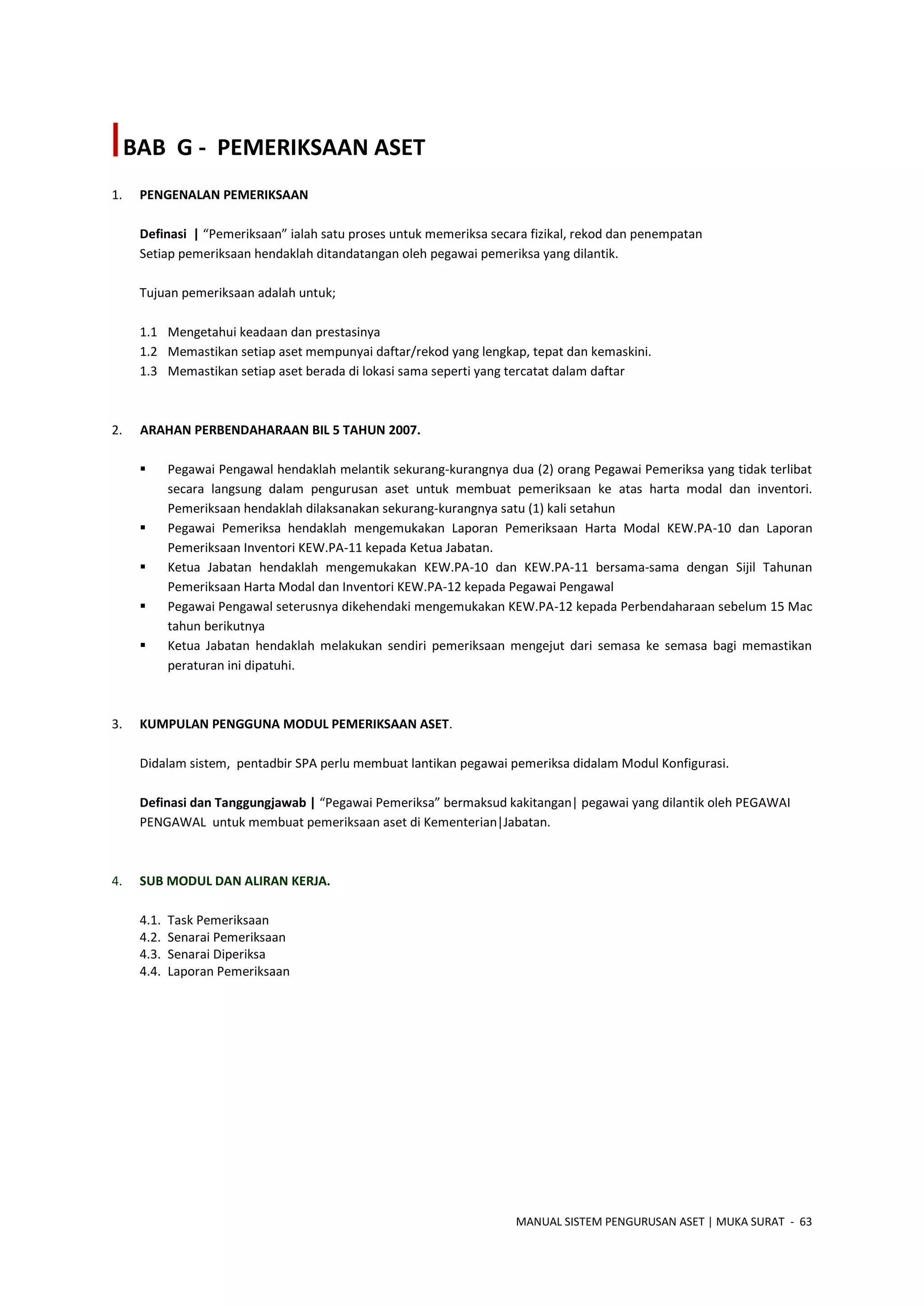 Manual pengurusan aset | PDF